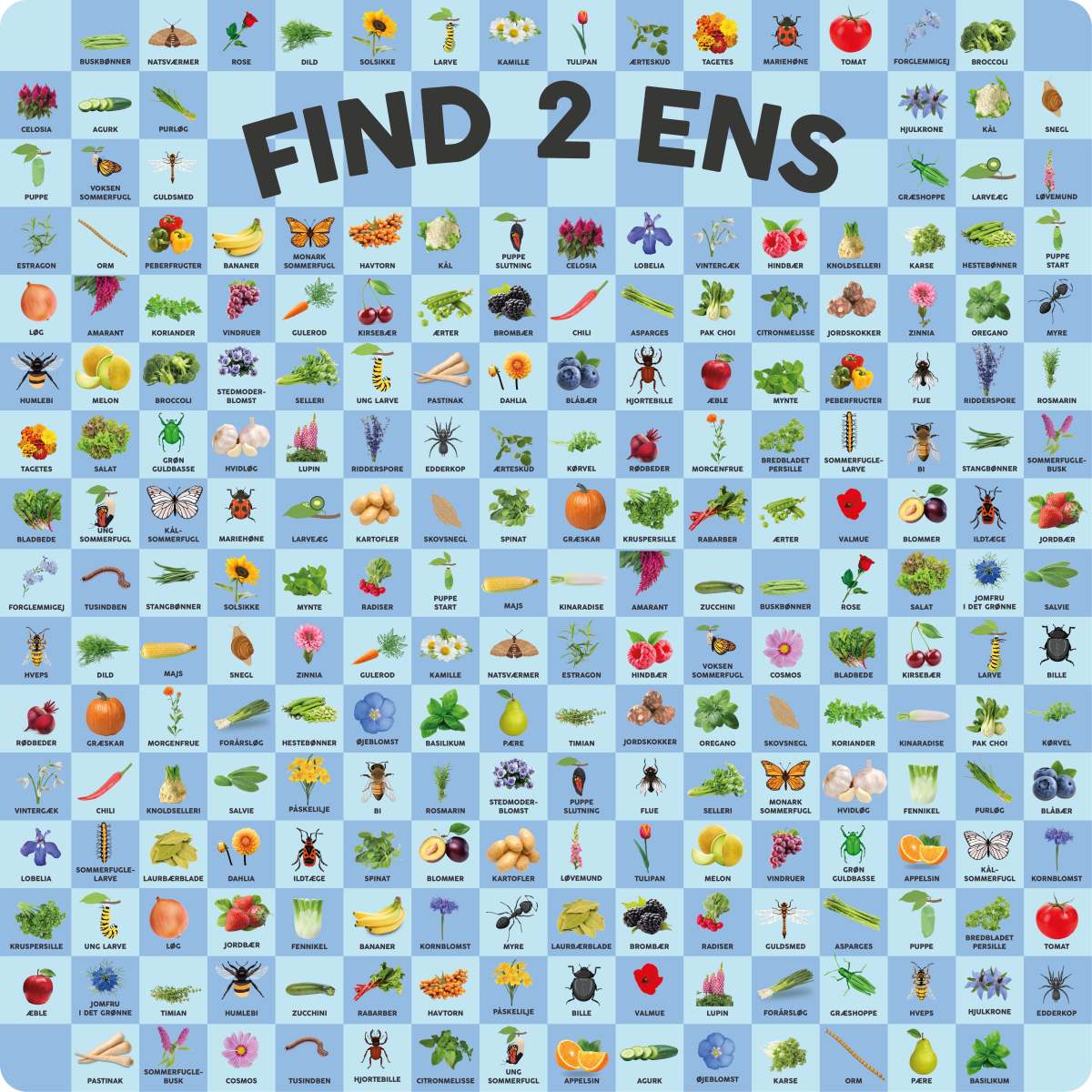 Find 2 ens - natur - Læringstavler - Eduplay
