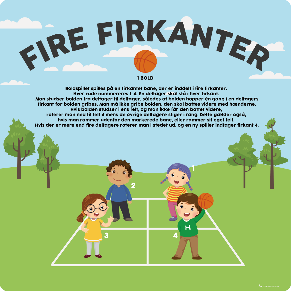 Fire firkanter - Læringstavler - Eduplay