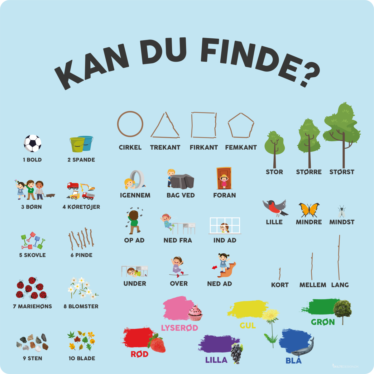 Kan du finde? - Læringstavler - Eduplay