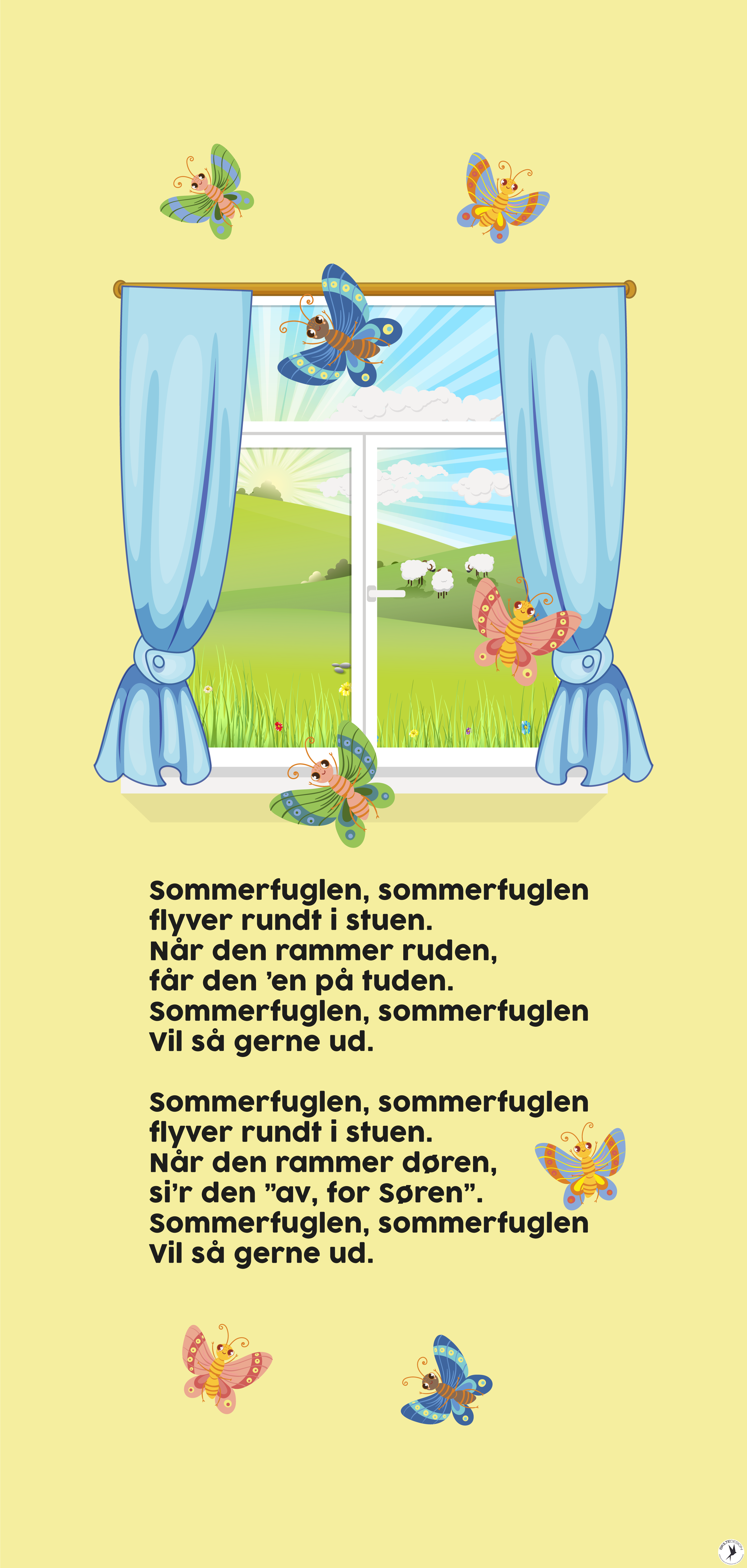 Sommerfuglen - Sangdøre - Eduplay
